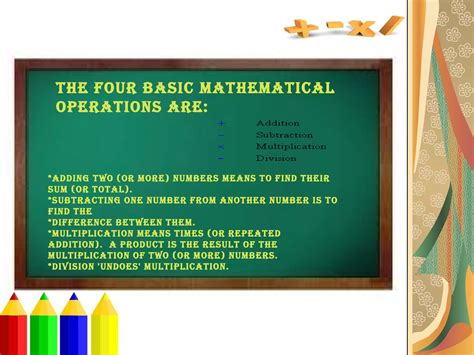 Basic Operations In Mathematics Ppt