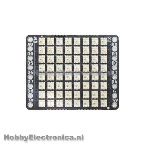 ws2812b 8x8 rgb shield d1 mini hobbyelectronica
