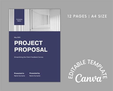 Project Proposal Template Edit In Canva Client Proposal Template Business Proposal Project Guide