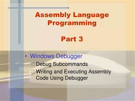 ppt assembly language programming part 3 powerpoint presentation