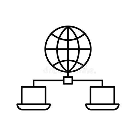 Computer Network Vector Icon Which Can Easily Modify Or Edit Stock Vector Illustration Of