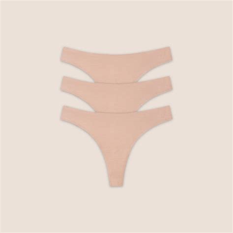 Seamless Bonded Thongs 3 Pack Honey