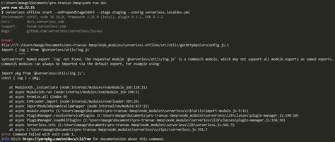 syntaxerror named export log not found the requested module