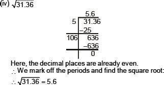 CBSE Math CBSE Squares And Square Roots NCERT Solutions