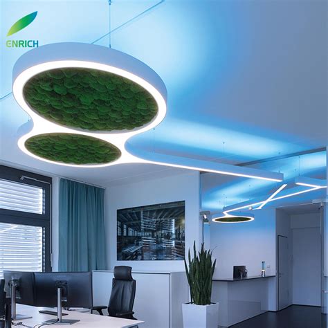 Simple Star Acoustic Led Cluster Led Rings Modern Industrial Style