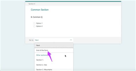 how to add branching in microsoft forms