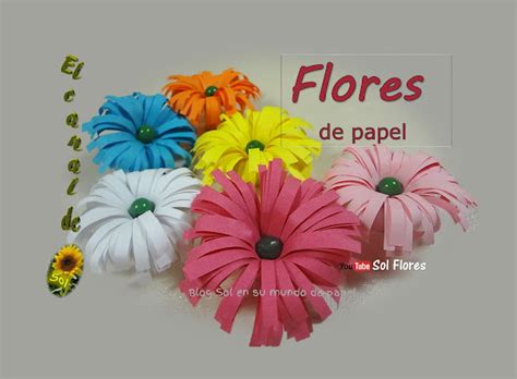 Flores De Papel Manualidades