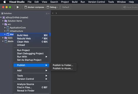 B Deploying To Azure App Service From Visual Studio For Mac Dotnet Architecture EShopOnWeb