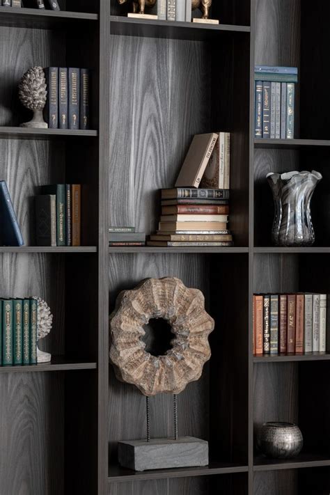 Современный стеллаж для книг от Dantone Home Дизайн книжного шкафа Интерьер бревенчатого дома