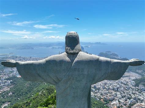 Famous Christ The Redeemer Rio In Downtown Rio De Janeiro Brazil