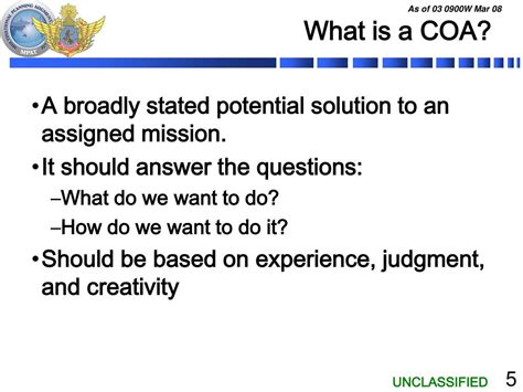 Ppt Course Of Action Development Mdmp Powerpoint Presentation Free Download Id 4257712