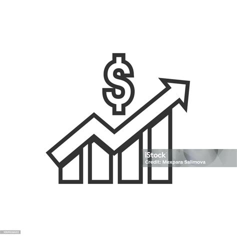 통계 달러 벡터 아이콘입니다 상승 및 하강 달러 통화의 그래프의 벡터 아이콘 설정합니다 그래프 위쪽 및 아래쪽 화살표 및 달러 기호 보여 줍니다 0명에 대한 스톡 벡터 아트
