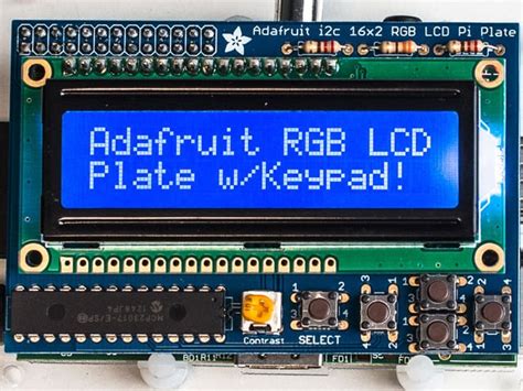 Adafruit RGB Negative X LCD Keypad Kit For Raspberry Pi ID