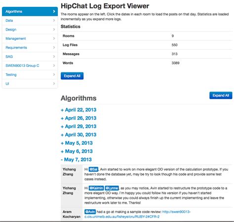Github Aramkhipchat Viewer Gui Frontend Viewer For Hipchat Chat Log