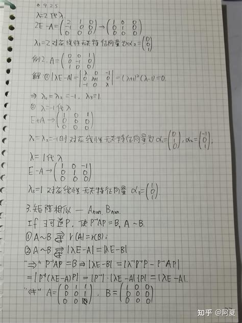 考研数学笔记——线性代数（强化） 知乎