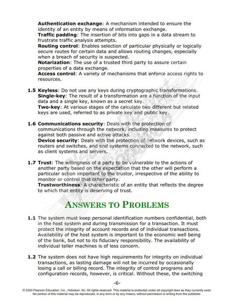 密码编码学与网络安全——原理与实践（第八版）陈晶 课后习题答案解析