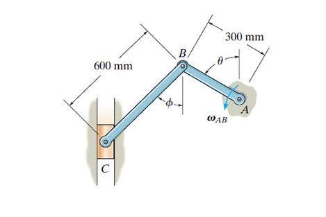 Solved Rod AB Is Rotating With An Angular Velocity Of Chegg