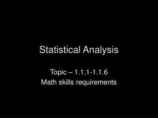 PPT Statistical Analysis PowerPoint Presentation Free Download ID 765520