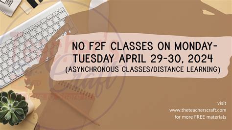 Asynchronous Classesdistance Learning On Monday And Tuesday The