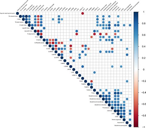 Correlation Matrix Correlations Between Significant Variables