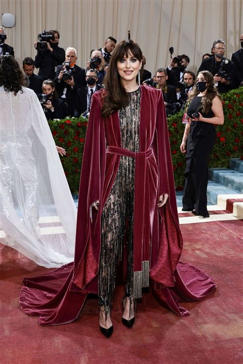Dakota Johnson At Met Gala Celebrating In America An Anthology Of