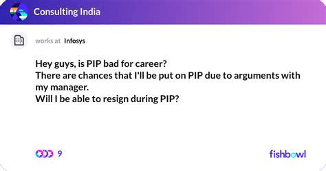Hey Guys Is PIP Bad For Career There Are Chances Fishbowl