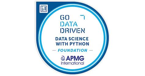 Shameem Abdulkarim On Linkedin Data Science With Python Foundation Was Issued By Apmg