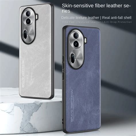 Oppo Reno 11 Pro Cph2607 Case Matte Skin Feeling Pu Leather Surface