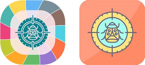 Bug Target Icon Design 44381100 Vector Art At Vecteezy