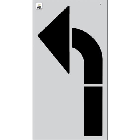 Buy Reusable 84 Inch Turn Arrow Stencil Online Asphalt Kingdom