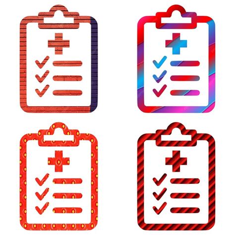 Premium Vector A Red And Blue Checklist With A Checklist