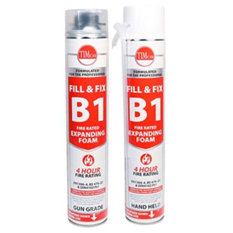B1 Fill And Fix Fire Rated Expanding Pu Foam Superior Products Uk