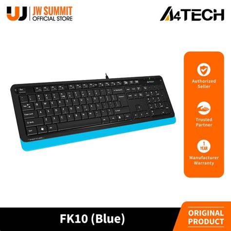 A4tech Fstyler Fk10 Fn Hot Keys Sleek Multimedia Comfort Splash