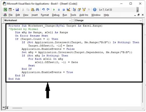 How To Auto Populate Date In A Cell When Its Adjacent Cell Is Updated
