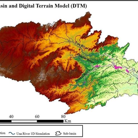 Simulated Reaches And The Cross Sections In The Hec Ras 1d Model