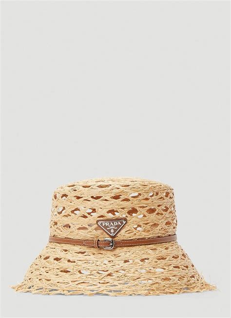 Prada Logo Plaque Bucket Hat Shopstyle