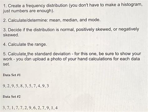 Solved Create A Frequency Distribution You Don T Have To Chegg