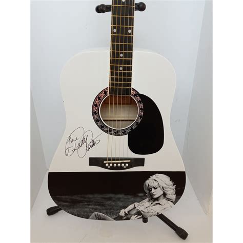 Dolly Parton Acoustic One Of A Kind Guitar Signed With Proof Artofit