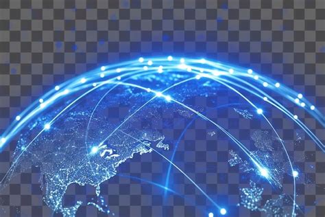 png global connectivity network illustration premium ai generated psd
