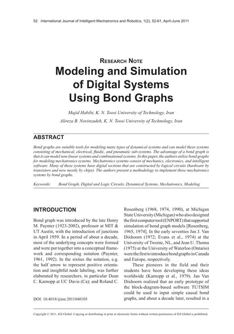Pdf Research Note Modeling And Simulation Of Digital Systems Using
