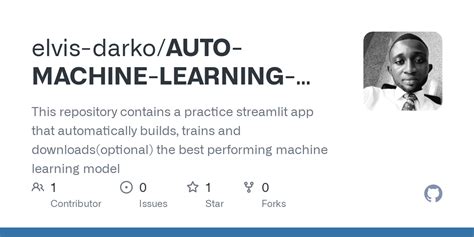 Issues · Elvis Darkoauto Machine Learning Web App Using Streamlit And