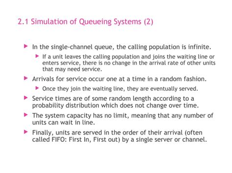 Simulation And Modeling Smilulation Queuing System