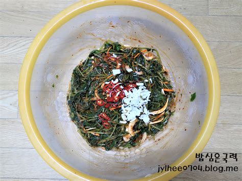 열무겉절이열무김치