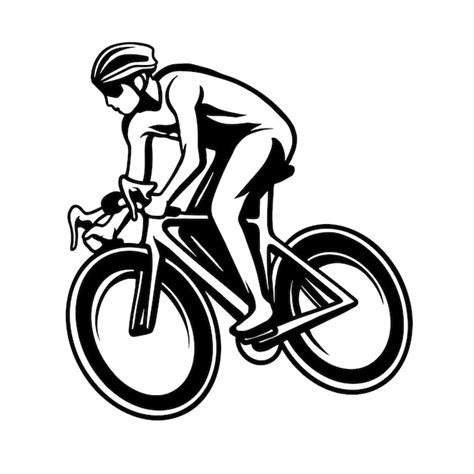 Bike Riding Clip Art Black And White