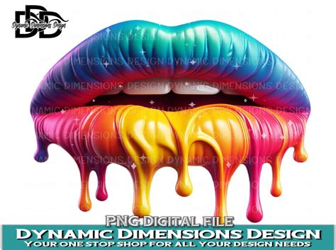 Dripping Lips Clipart Png Graphic By Dynamic Dimensions Creative Fabrica