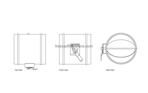 Backdraft Damper Free Cad Drawings