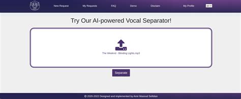 Audio Source Separation Vocal Remover System Based On Deep Learning