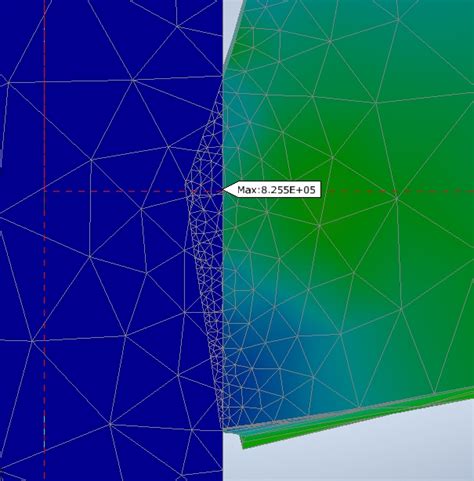 Solved Non Linear Analysis With Enforced Motion Model Overlap During