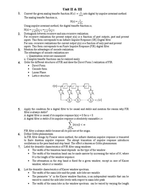 Pdsp Pdf Filter Signal Processing Digital Signal Processing