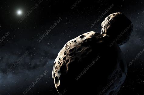binary asteroid 90 antiope artwork stock image c004 9445 science
